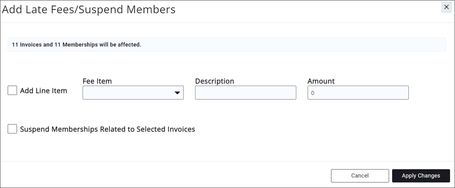 Add Late Fees to Overdue Membership Invoices in Bulk - GrowthZone