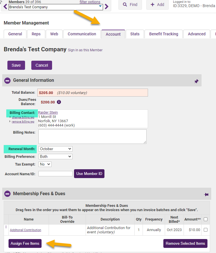 Billing Pre-Check Report - ChamberMaster