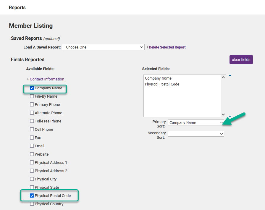 Membership by Zip Code Report - ChamberMaster