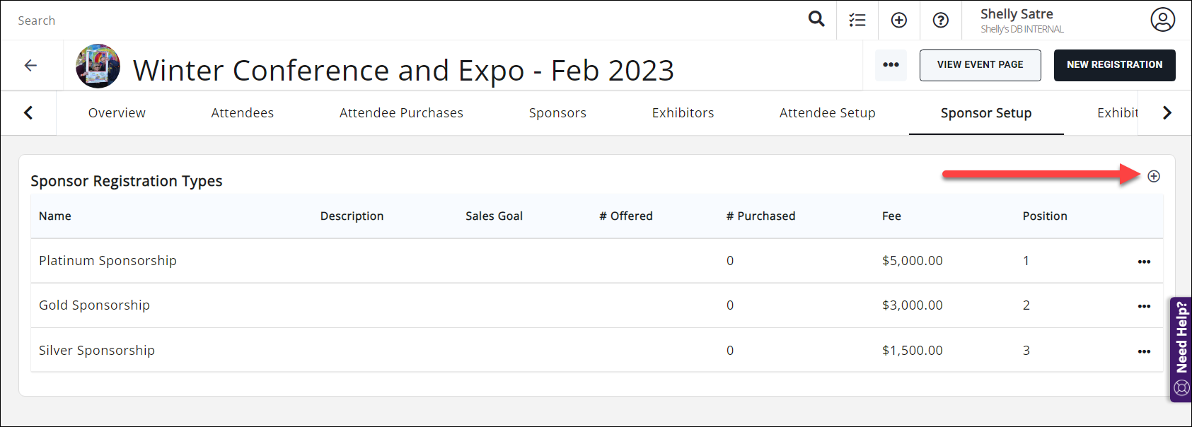 Set Up Sponsor Registration Type - GrowthZone