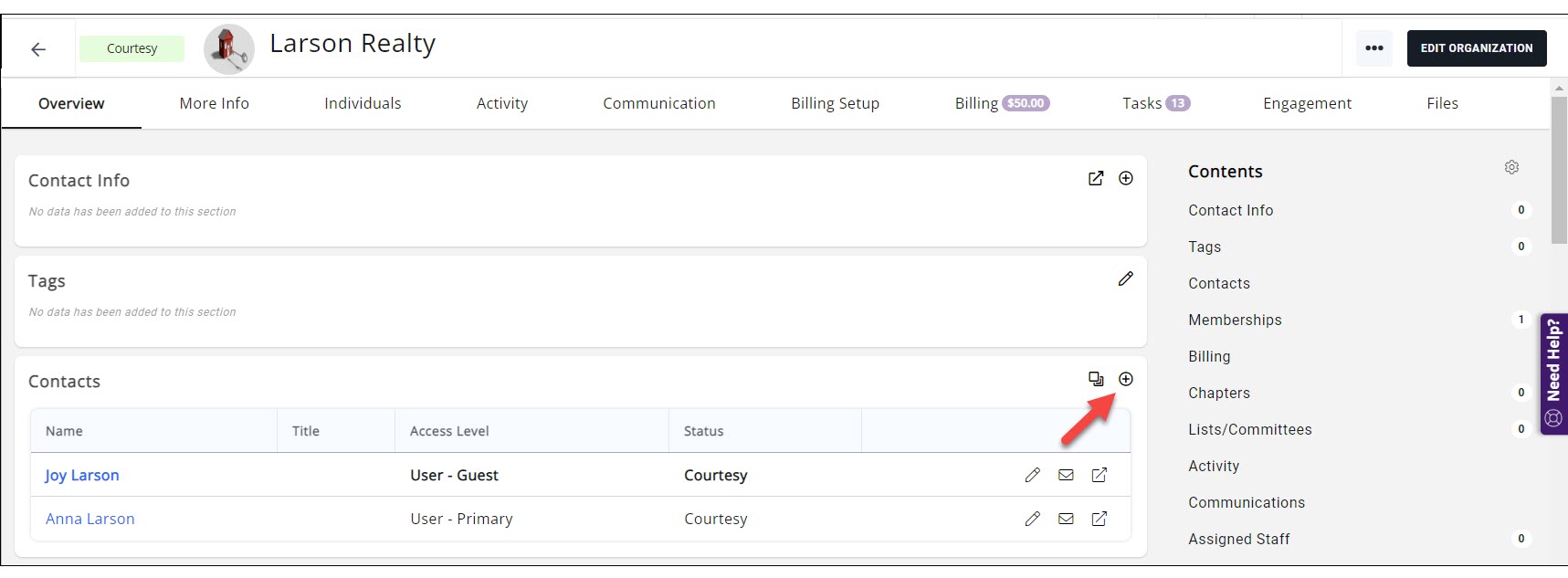 Add Individual Contacts to an Organization/Business - GrowthZone