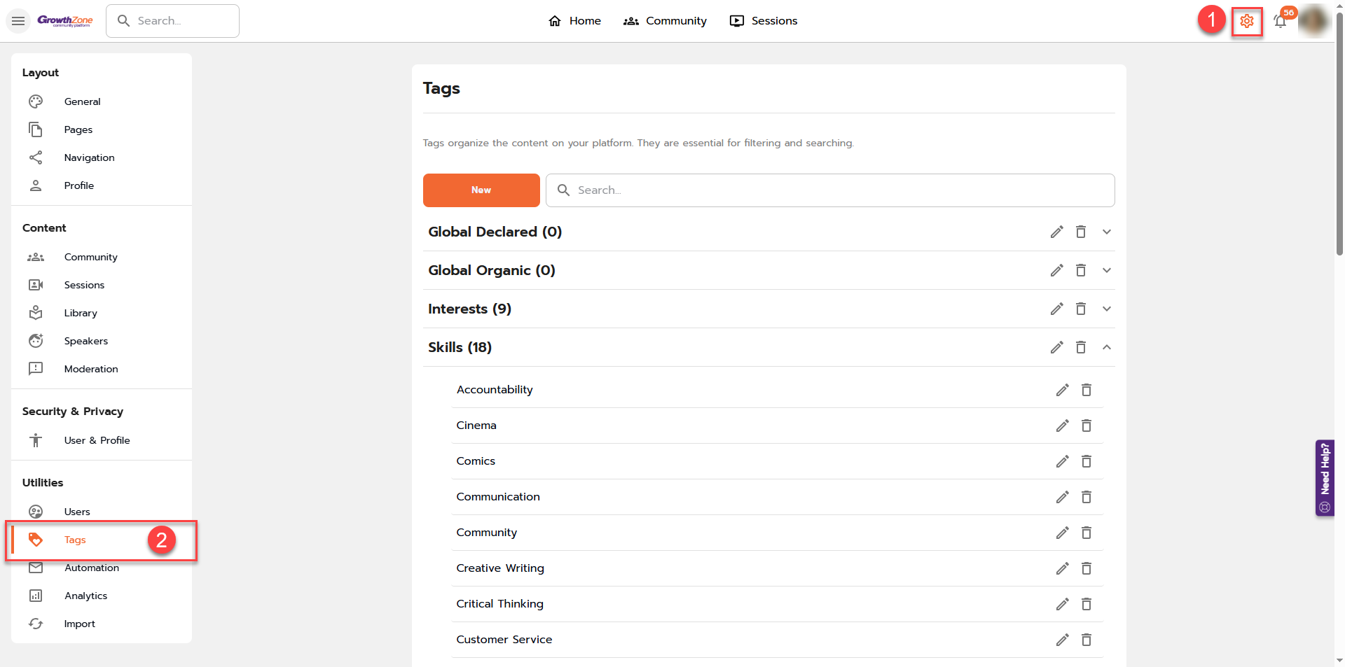 Tag Types and Directory Filters - JUNO