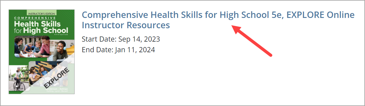 EXPLORE Sample: Comprehensive Health Skills, 2025 EXPLORE Overview ...