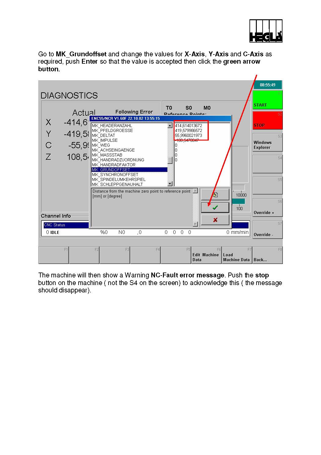 OPTIMAX - Setting The Zero Point (Grundoffset) - Support Team