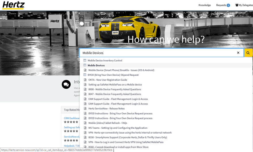 Mobile Device Request Company Owned - HappyFox