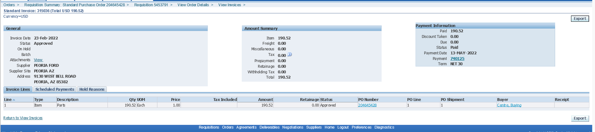 Invoice Searching and Viewing - HappyFox