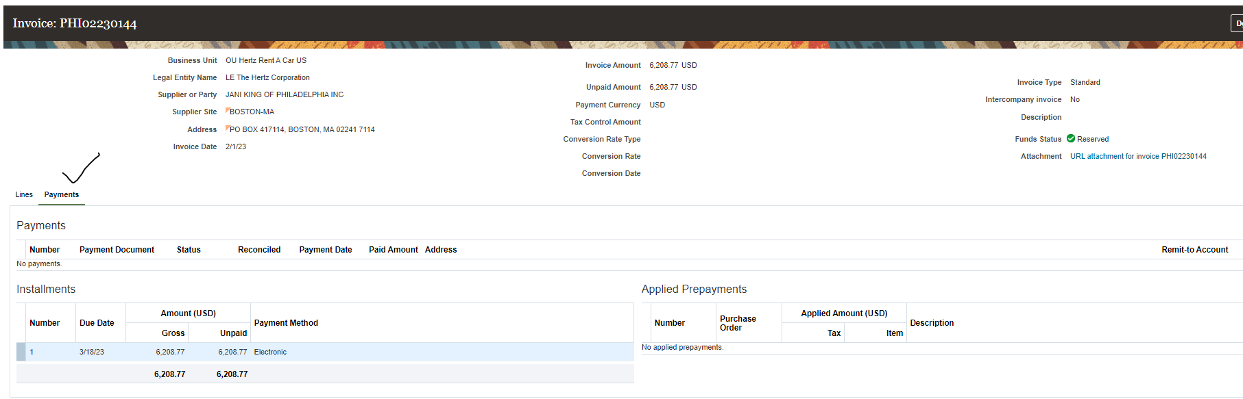 View Receipts and Invoices Applied to PO - HappyFox