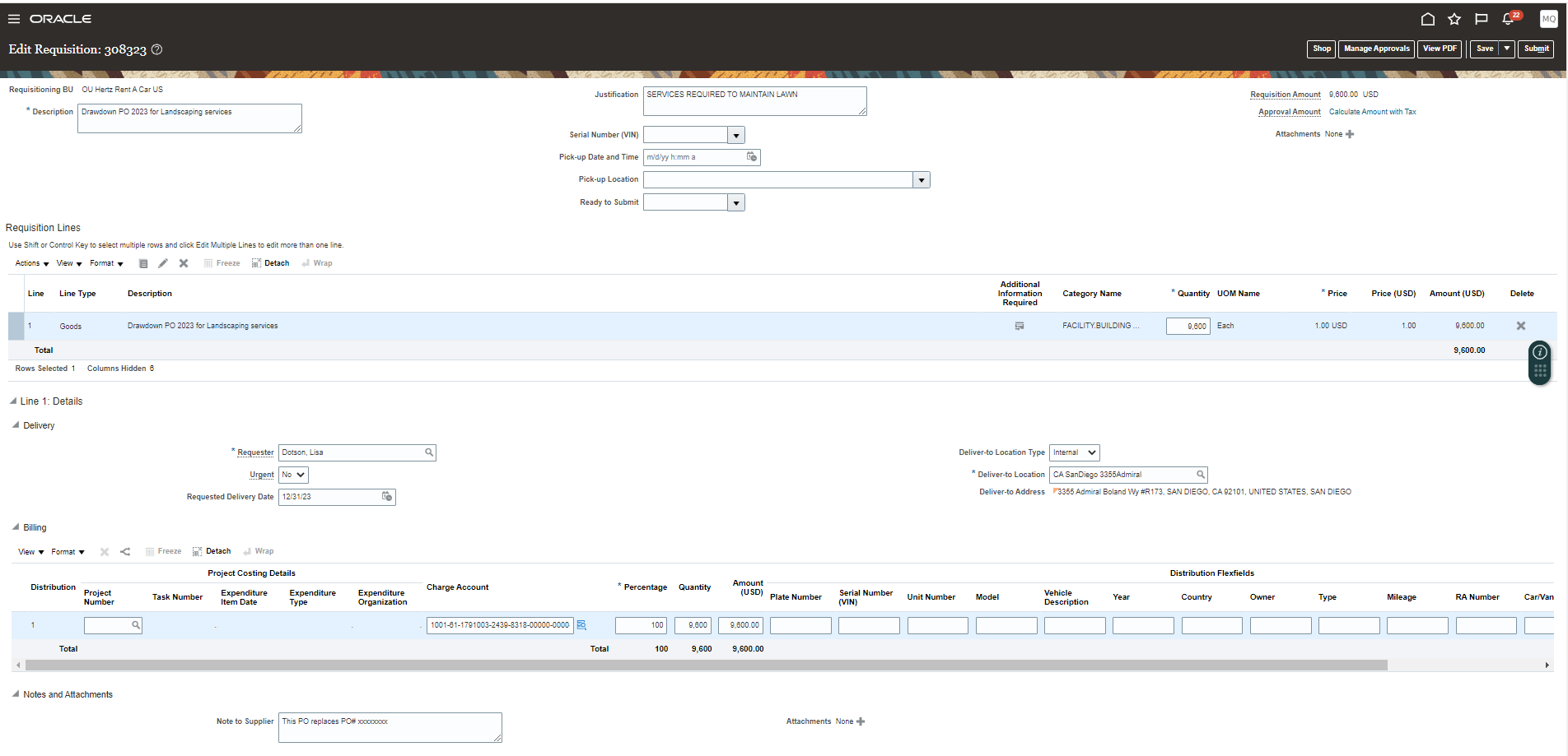 Drawdown Purchase order - HappyFox