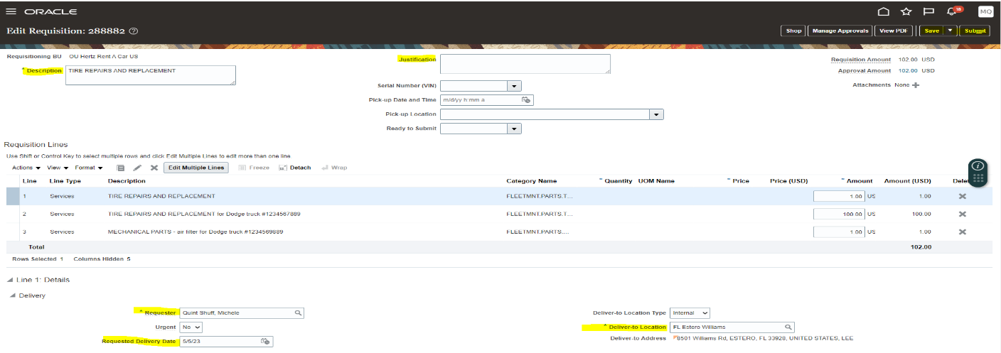 Create Requisitions from Smart Form or Local Catalog - HappyFox