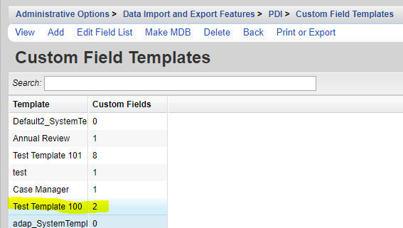 Custom Field Templates - jProg Support