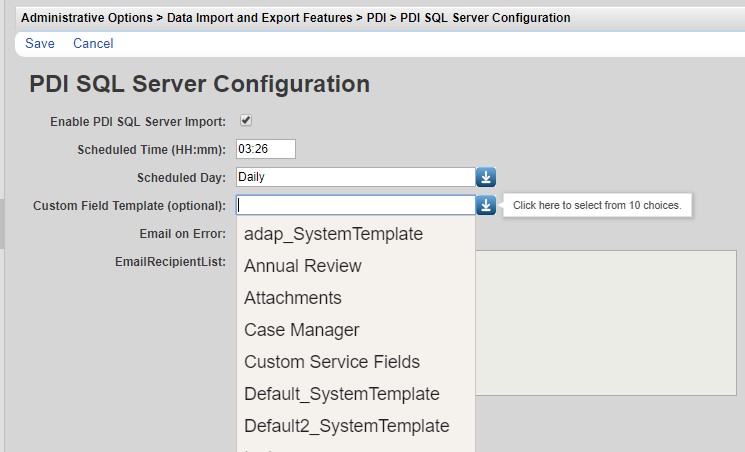 SQL Server Import - jProg Support
