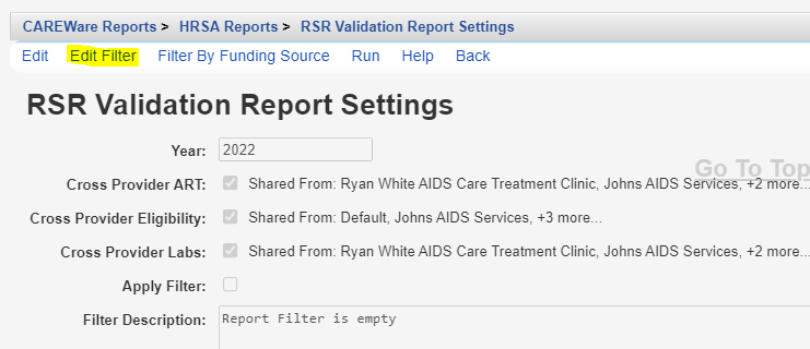 RSR Validation Report - jProg Support