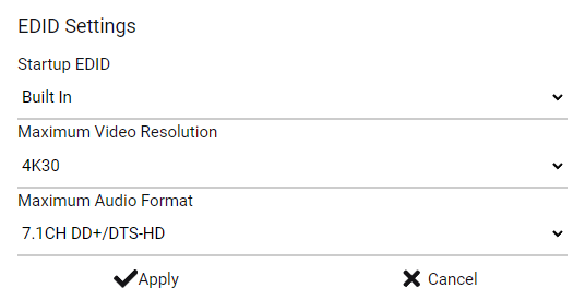 3G Ultra and MaxColor EDID Management - Just Add Power Support