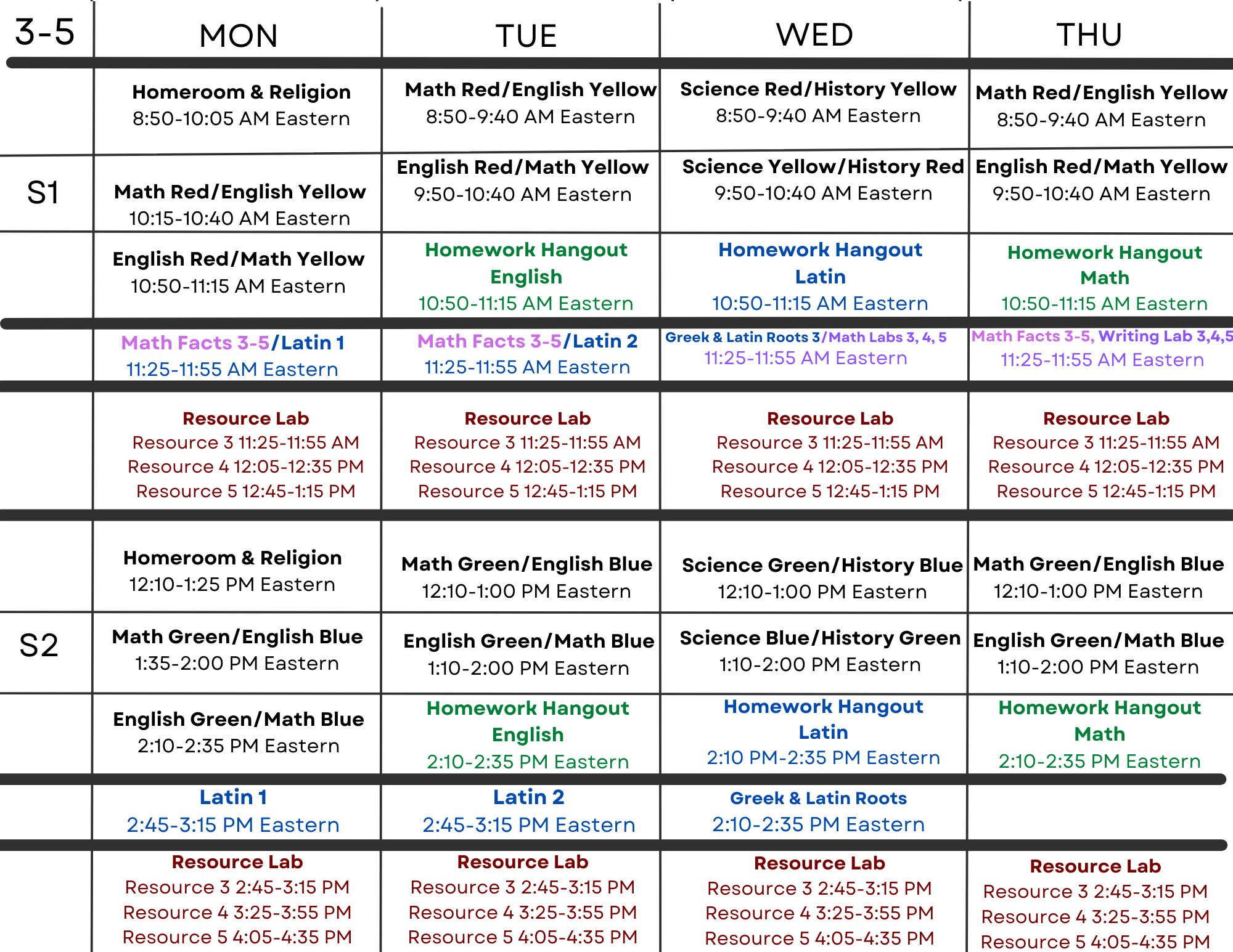 Full-Time Online Elementary Scheduling - Kolbe Academy - powered by ...