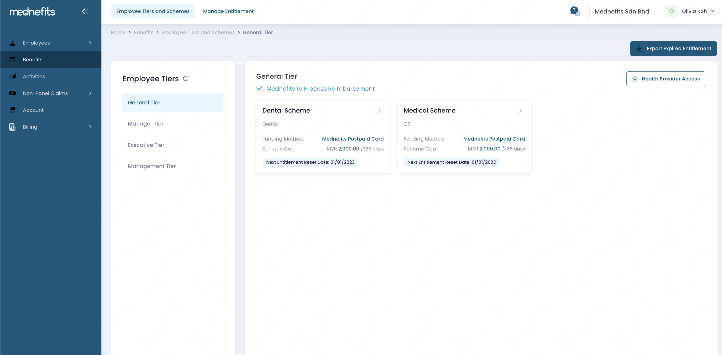 How do I edit Employee Tiers and Schemes? - Mednefits Helpdesk