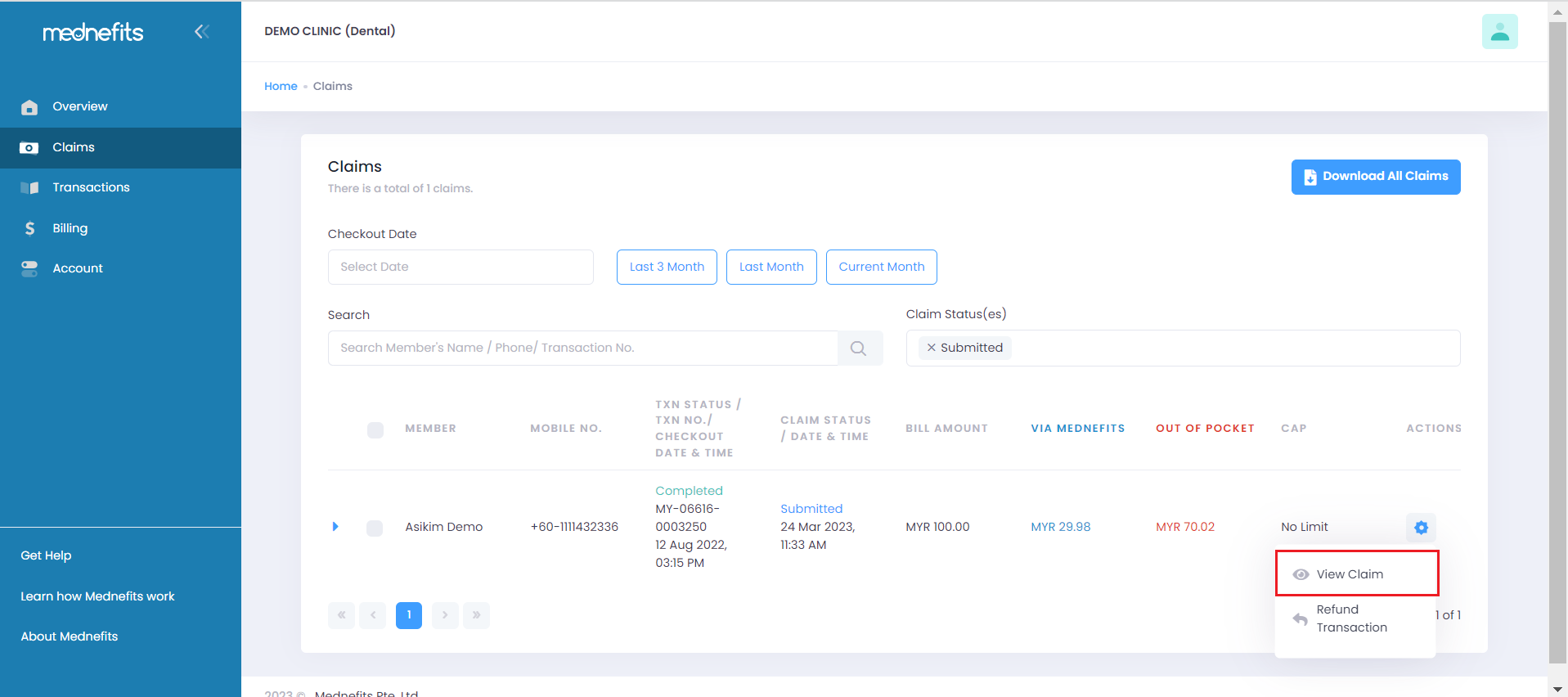 How to edit the claims that have been submitted? - Mednefits Helpdesk