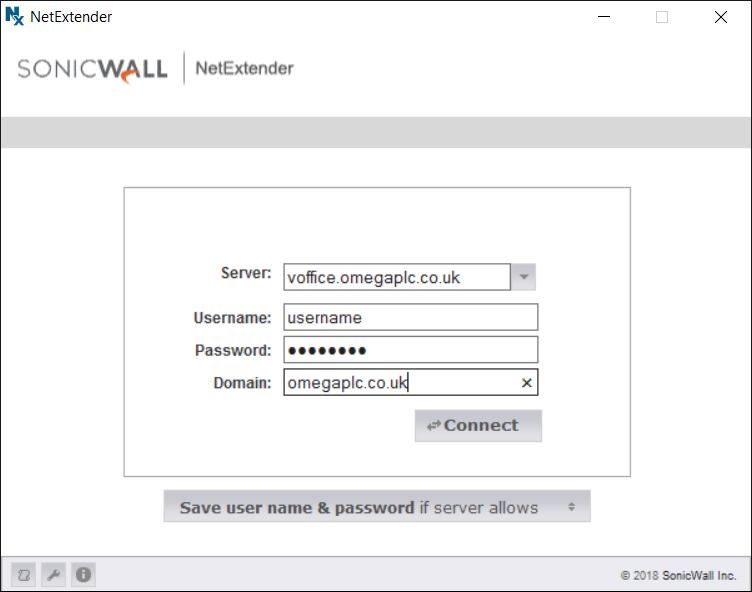 Using Netextender - Omega PLC Helpdesk