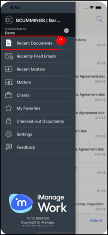 iManage on iPad - Setup and Features - Roetzel IT Support Services