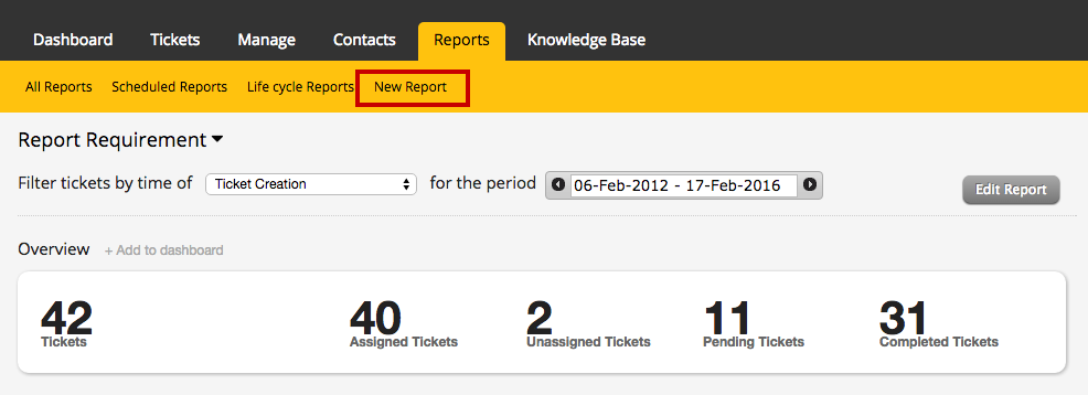 Create a report - HappyFox Support