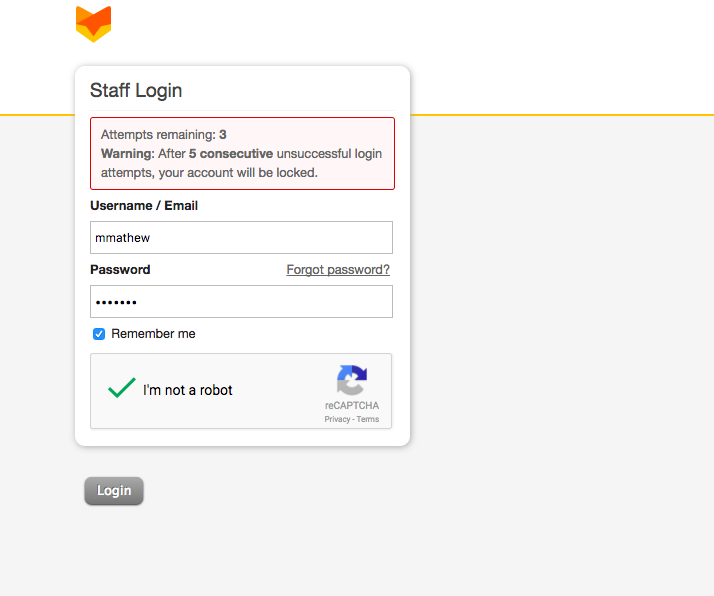 Account Lockout on multiple invalid login attempts - HappyFox Support