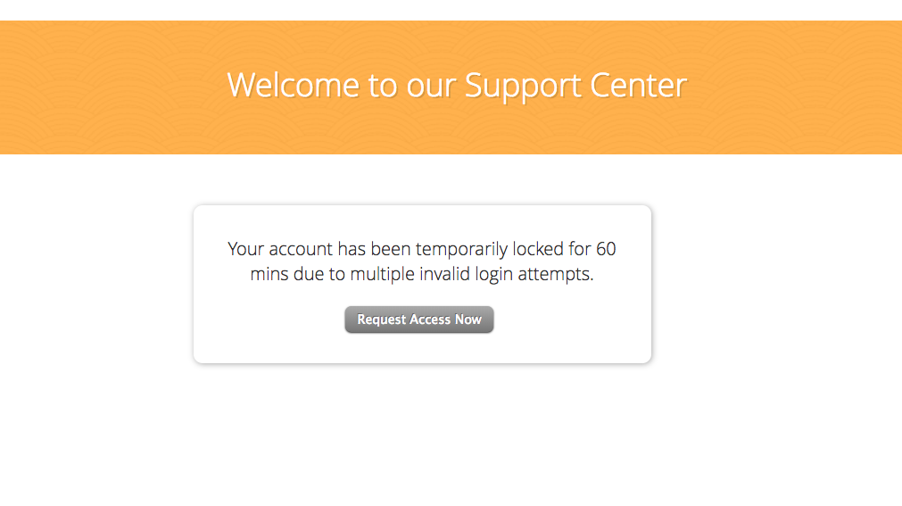 Account Lockout on multiple invalid login attempts - HappyFox Support