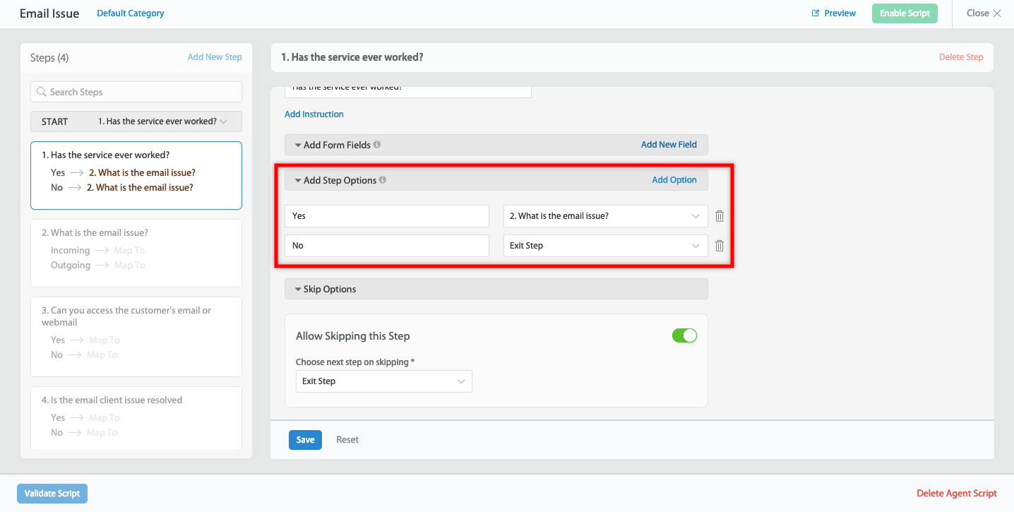 Create and Manage Agent Scripts - HappyFox Support