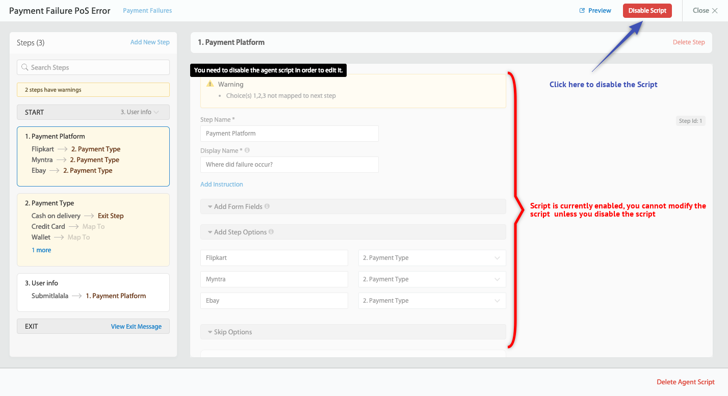 Create and Manage Agent Scripts - HappyFox Support