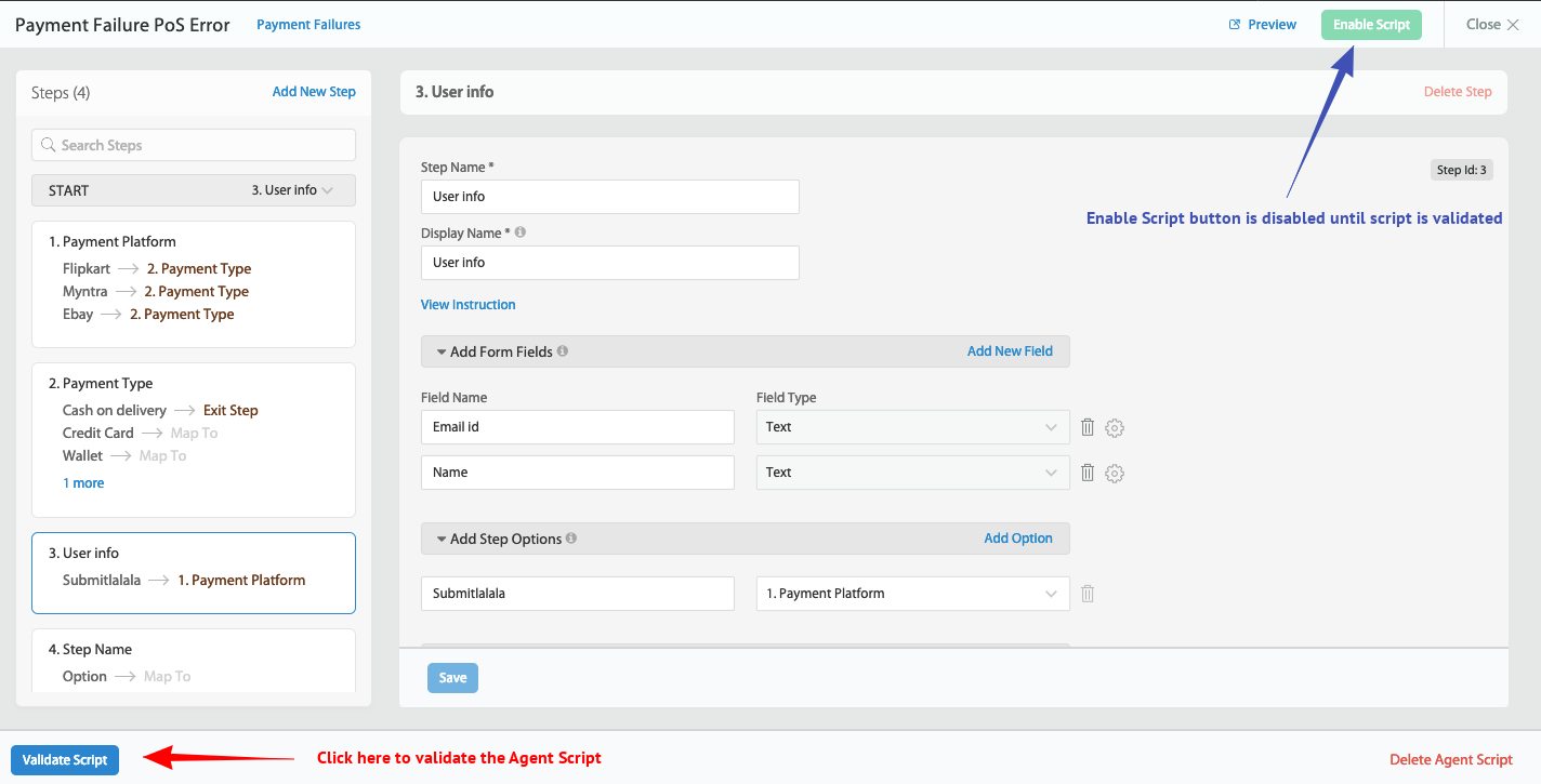 Create and Manage Agent Scripts - HappyFox Support