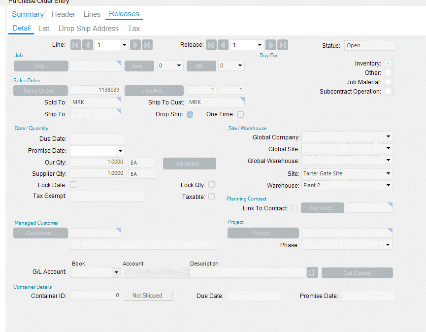 Drop Shipment Sales Order - Process Overview (Passthrough) - Tarter ...