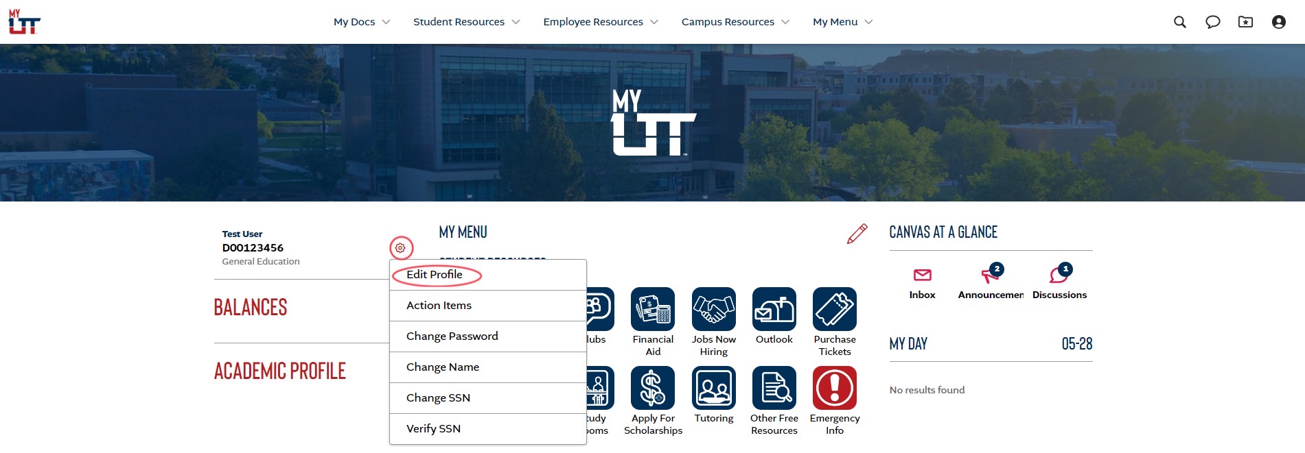 How To Update Personal Email Addresses in MyUT - Utah Tech IT Helpdesk