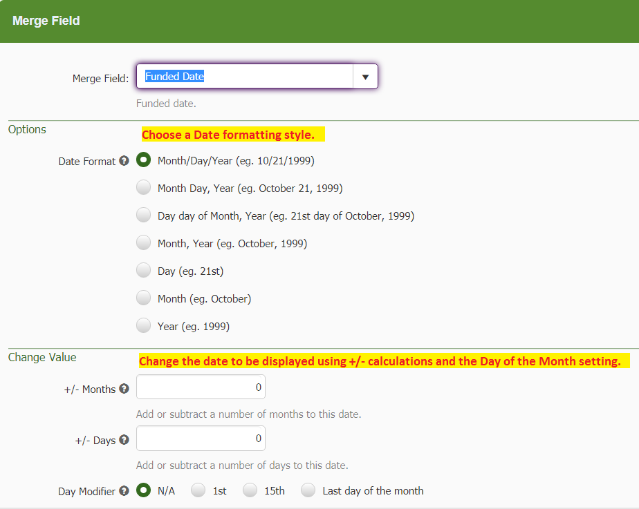 Configuring Merge Fields In Web Templates Ventures