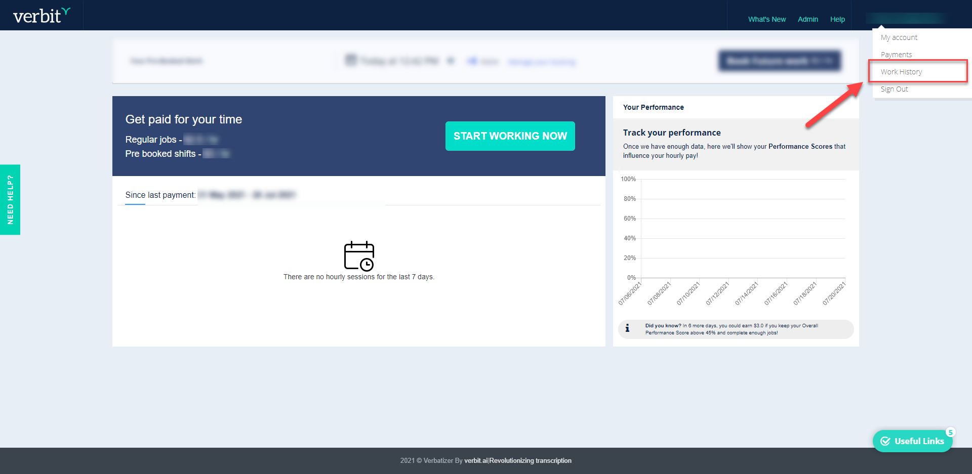 Job Performance Scores - Verbit - powered by HappyFox