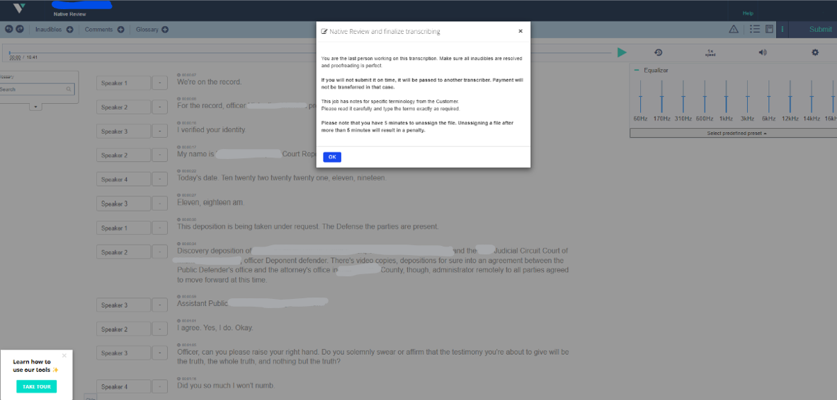 Verbit Legal - Onboarding Assessment File Instructions - Verbit - powered by HappyFox