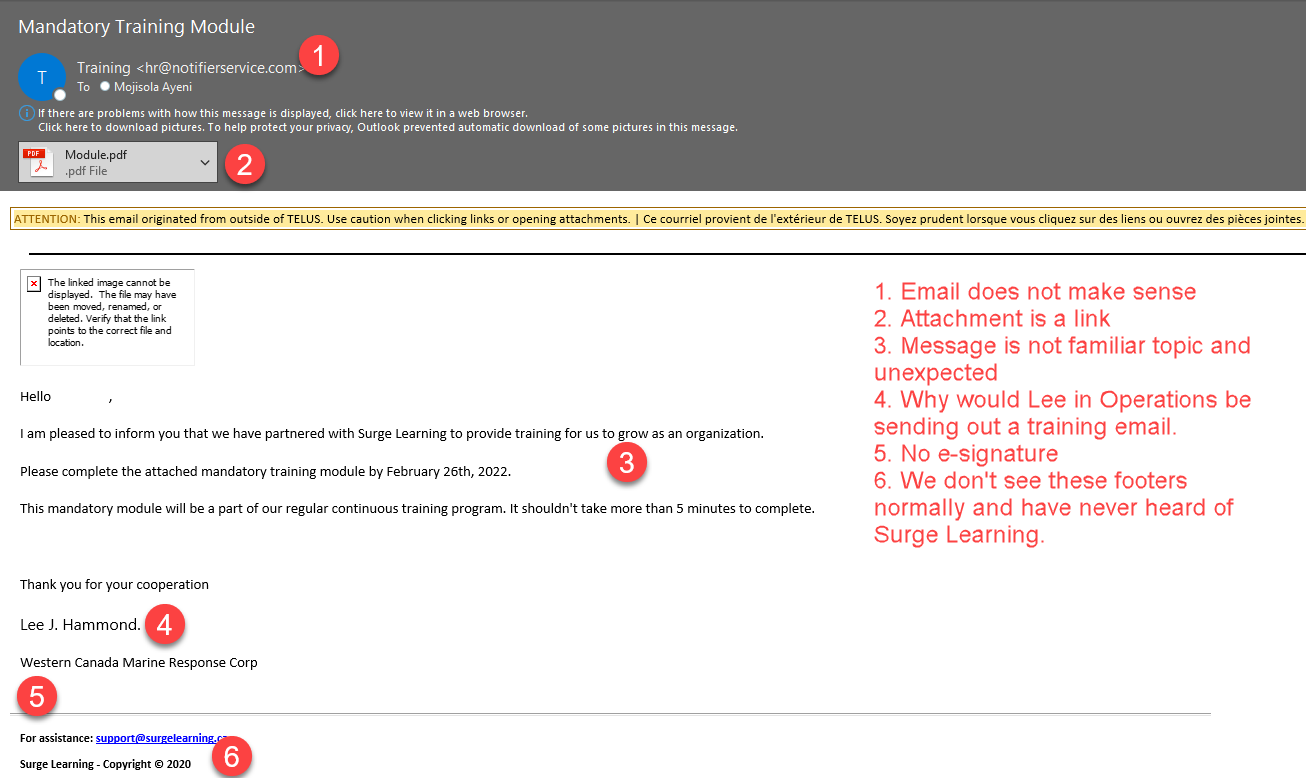 Phishing Tips and Examples - WCMRC Helpdesk