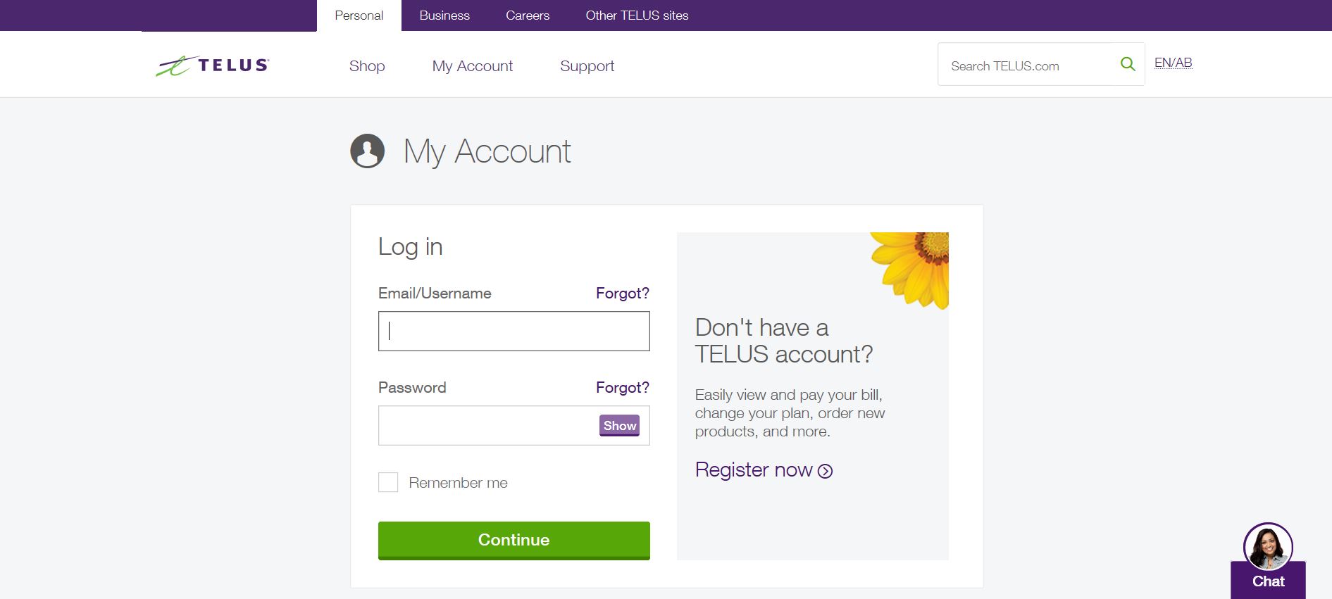Log in My Account | TELUS.com - Wireless City Inc. - powered by HappyFox