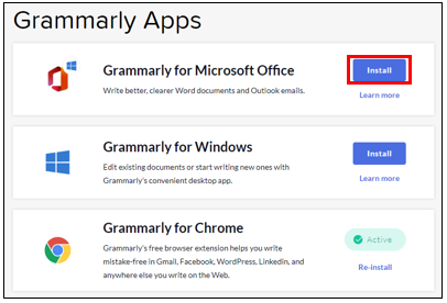 Install Grammarly Add-ins for Microsoft Office - MyHelp