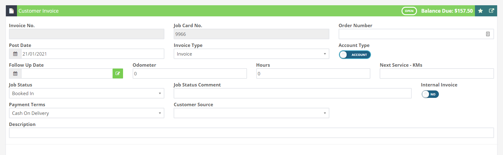 How to Create an Overpayment or Deposit for a Customer